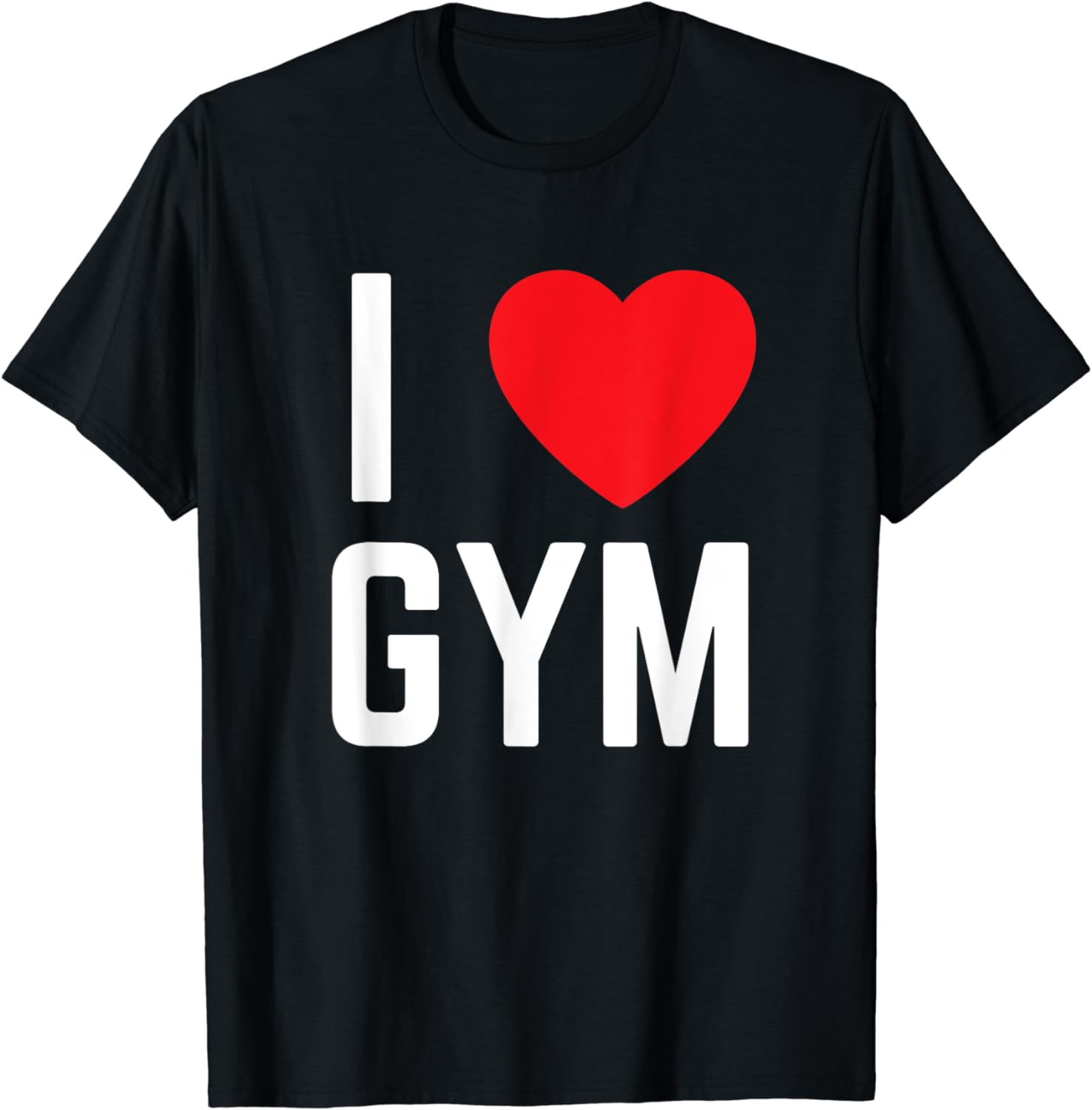 I heart gym I love gym fitness workout exercise T-Shirt - Walmart.com