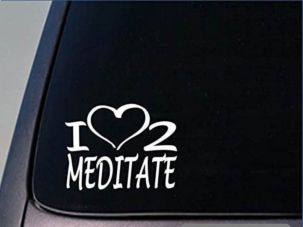 I heart to meditate sticker *H203* 8 inch wide vinyl tractor decal ...