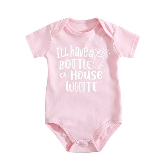 I'll Have A Bottle Of The House White Baby Bodysuit Funny Adorable ...