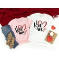 I love him I love her Shirt,Valentines Day Shirts For Woman,Heart Shirt ...