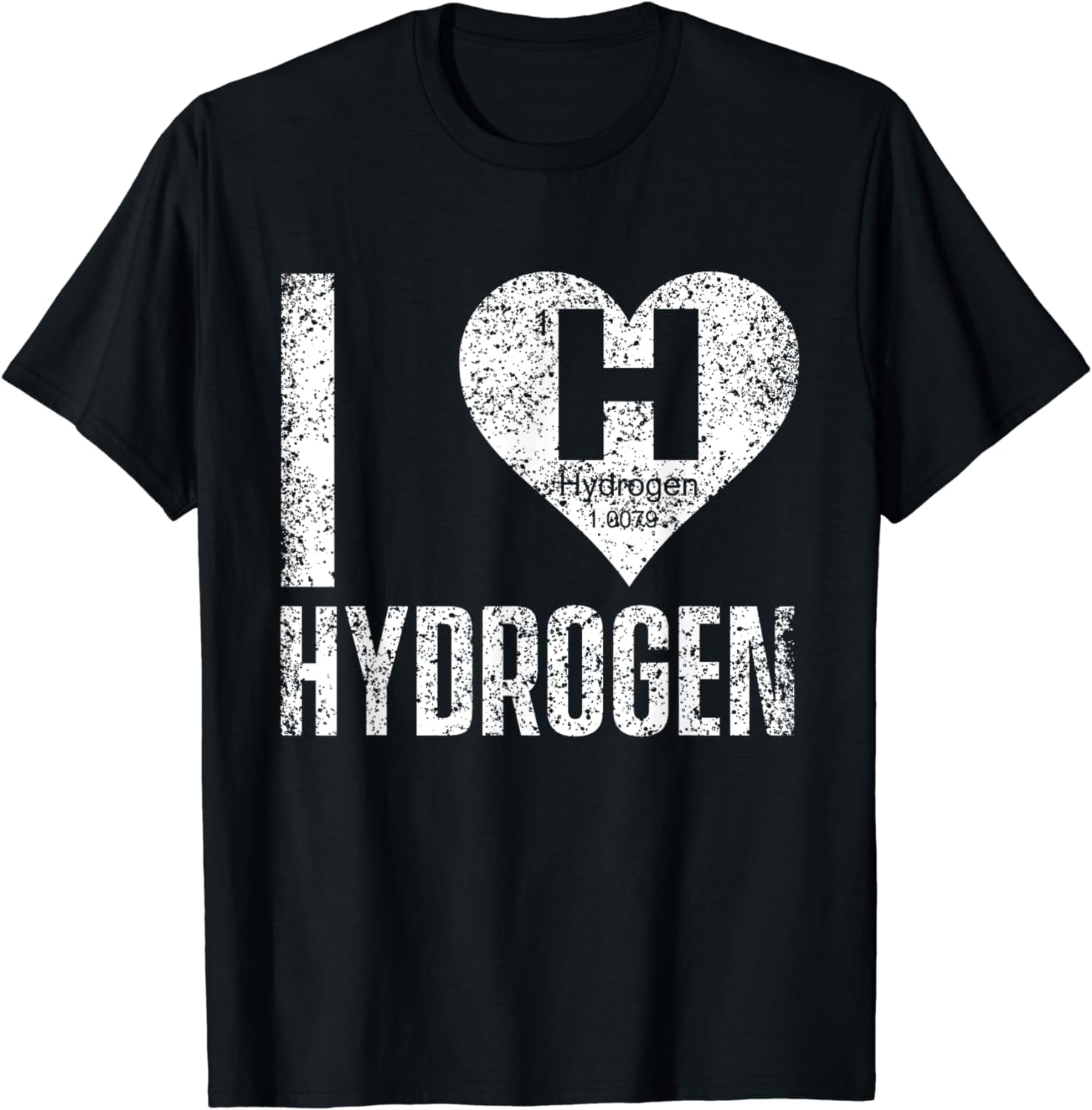 I love hydrogen Clean Energy Fuel Cell Symbol H Hybrid Car T-Shirt ...