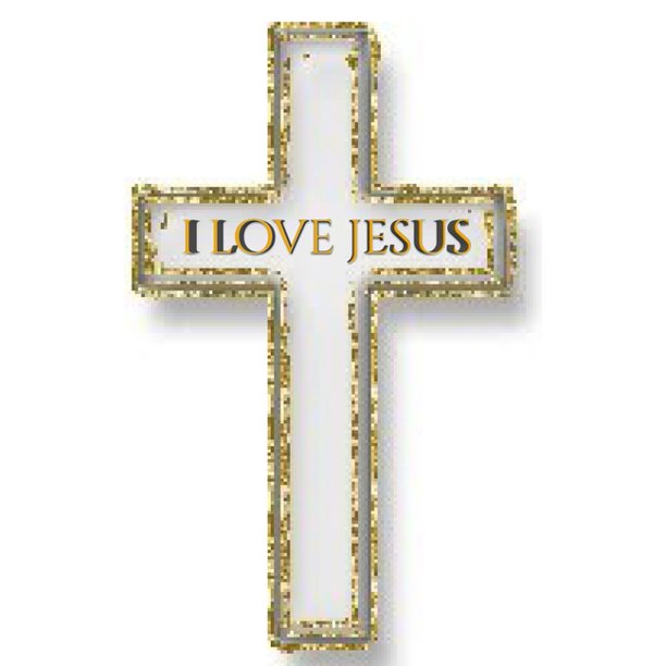 I love jesus gold glitter cross blank journal : I love jesus cross ...