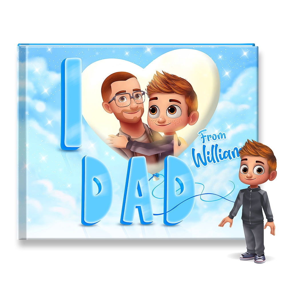 I love my Dad Personalized Story Book - Custom Gift For Dad Fathers Day ...