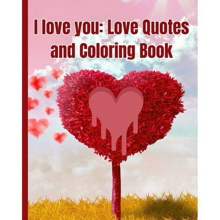 coloring pages saying i love you