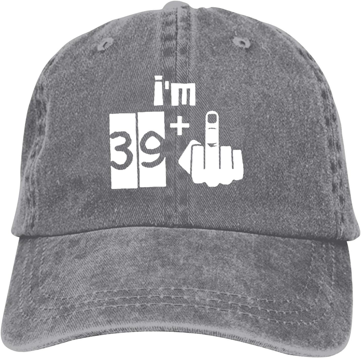 I'm 39 Plus 1 40th Birthday Baseball Cap Vintage Adjustable Washed Hats ...