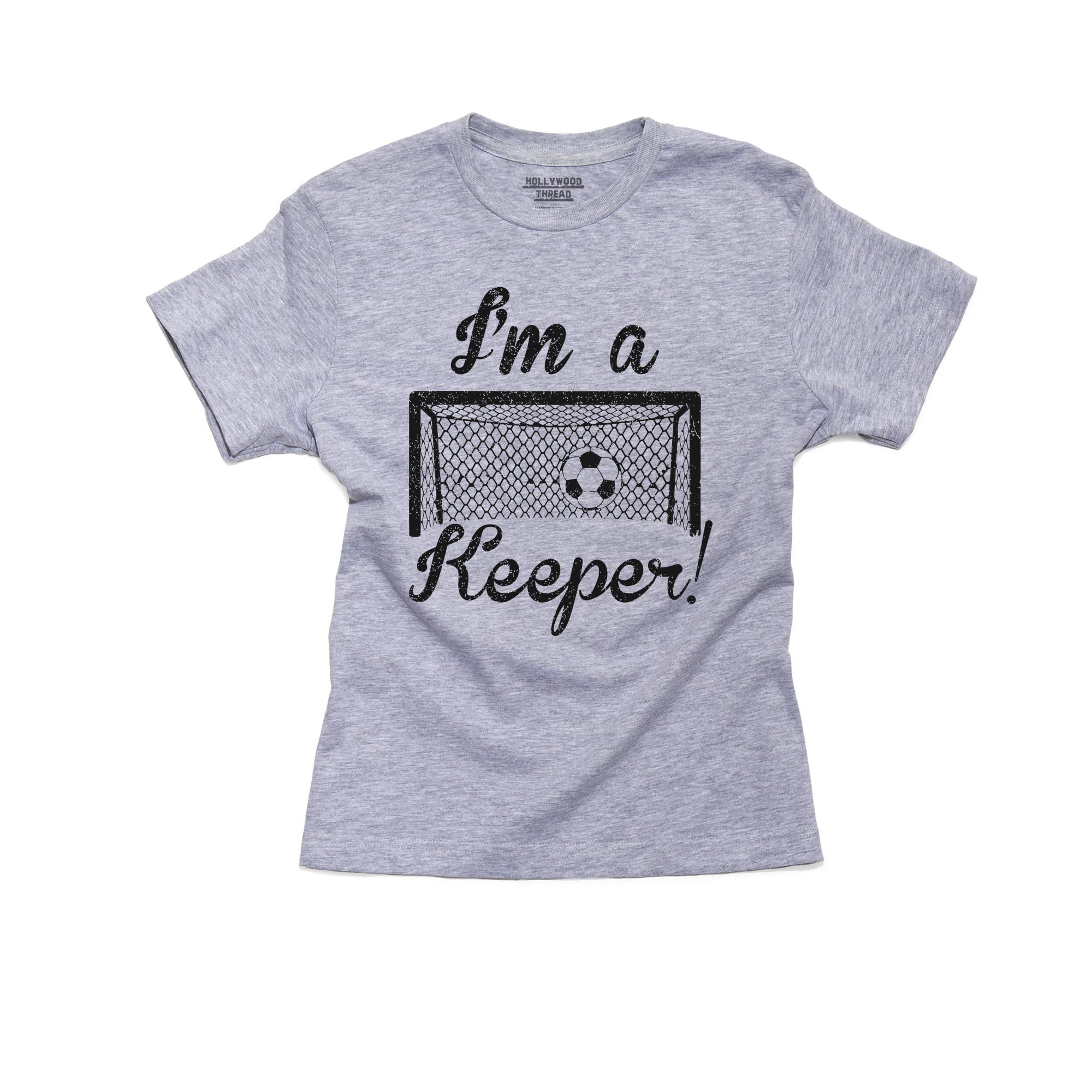 I'm A Keeper - Soccer Ball with Cursive Lettering Goalkeeper Boy's ...