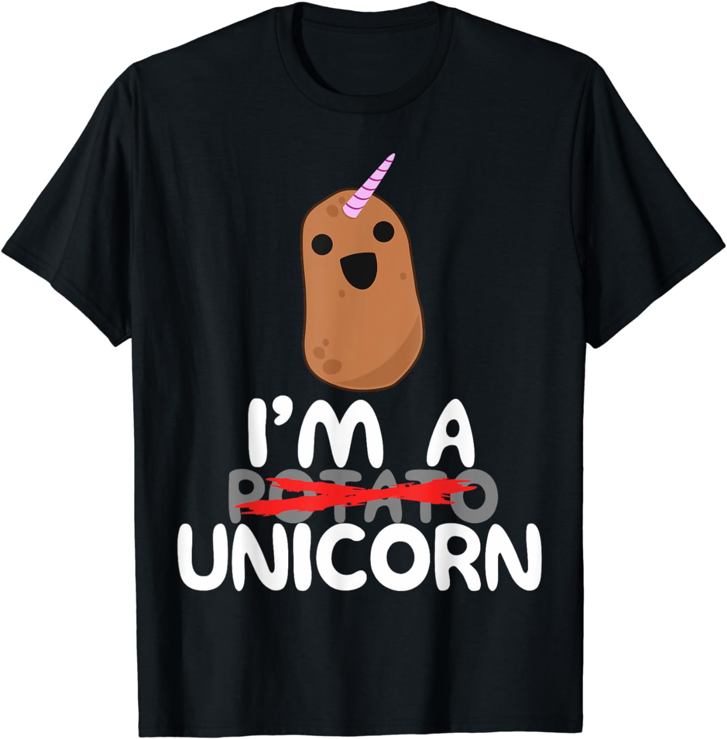 I'm A Potato Unicorn - Funny Potato Shirt, Potatoes Gag Gift T-Shirt ...