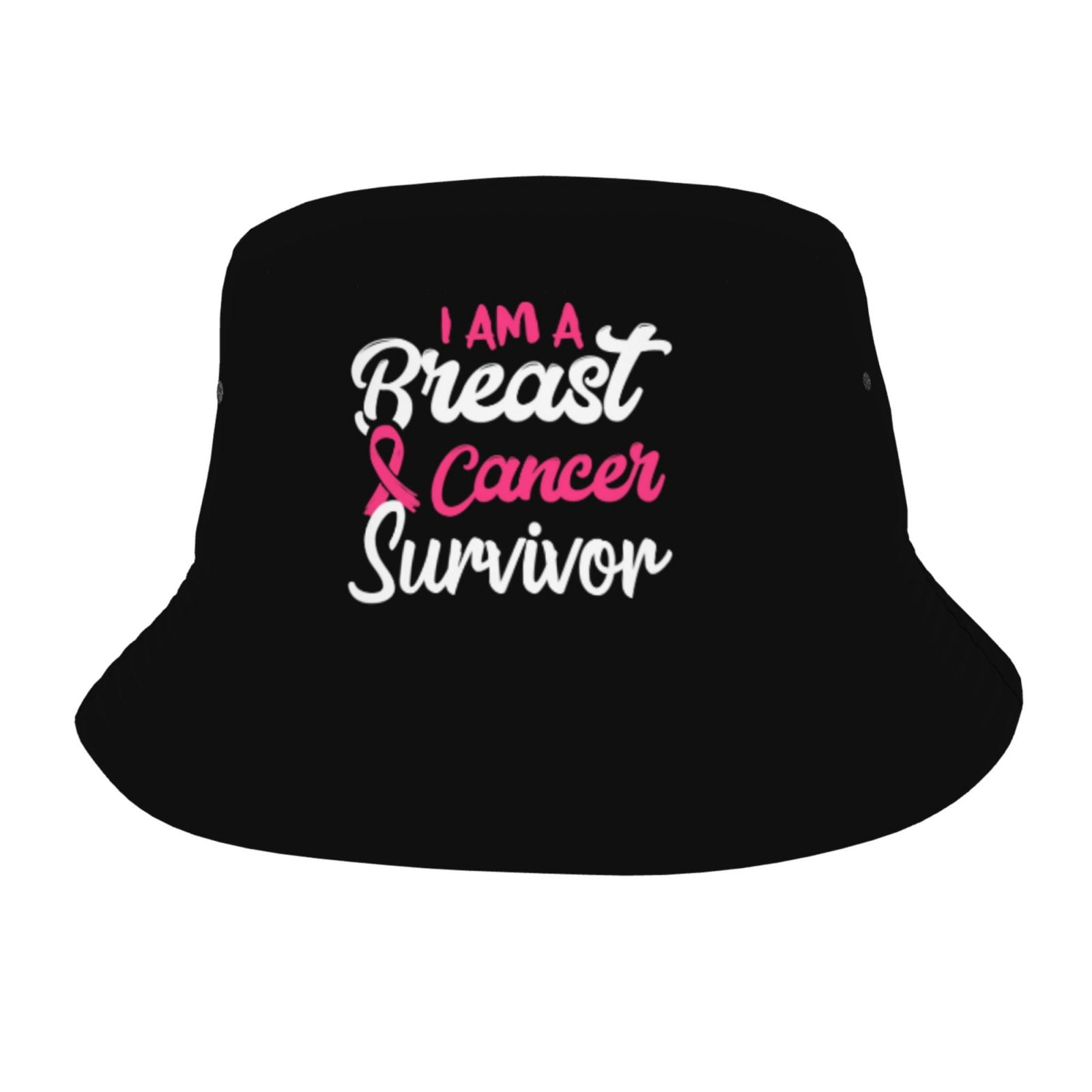 I'm A Survivor Breast Cancer Awareness Ribbon Bucket Hat for Women Men ...