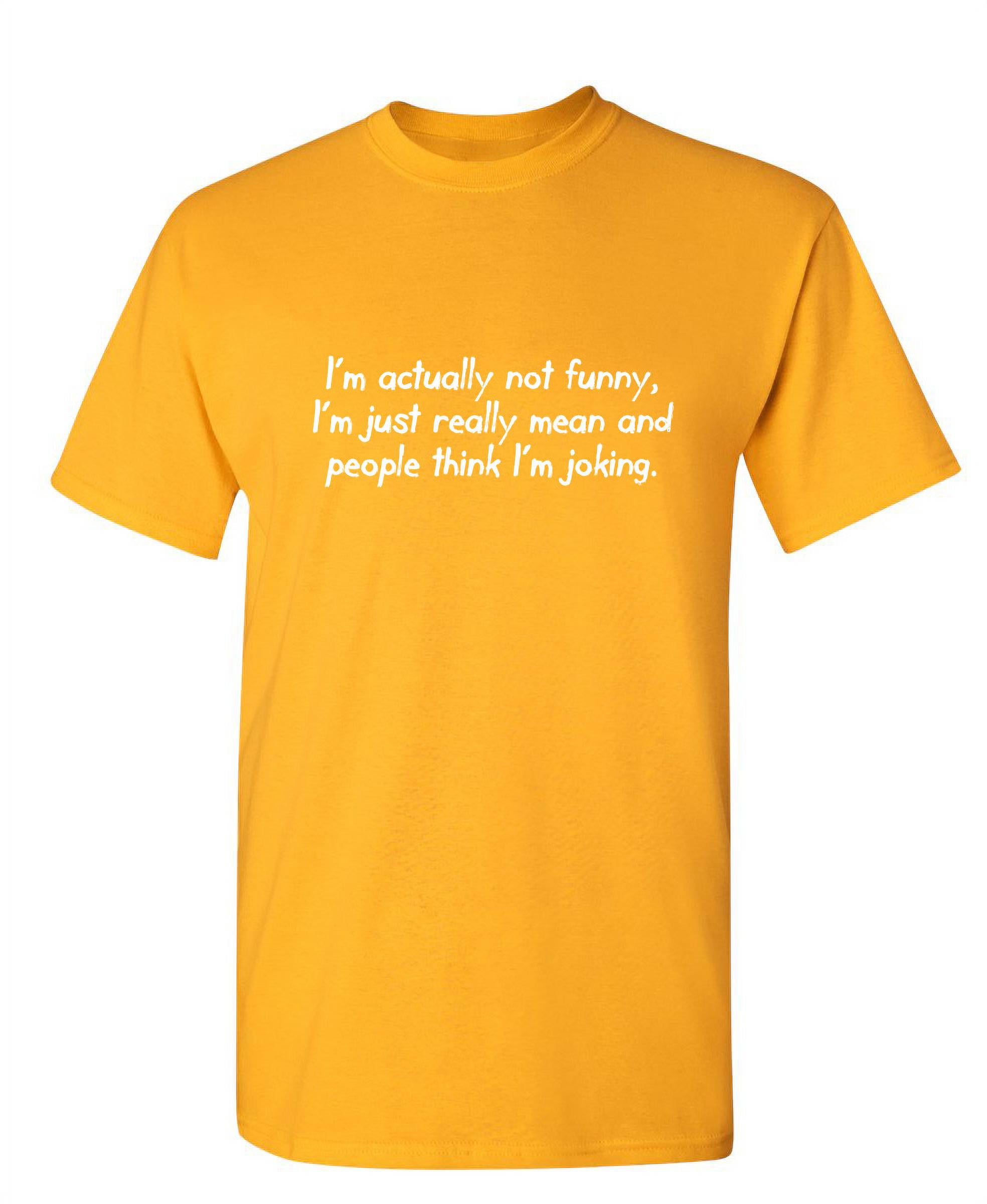 I'm Actually Not Funny I Am Just Really Mean Sarcasm Laugh Tshirt ...