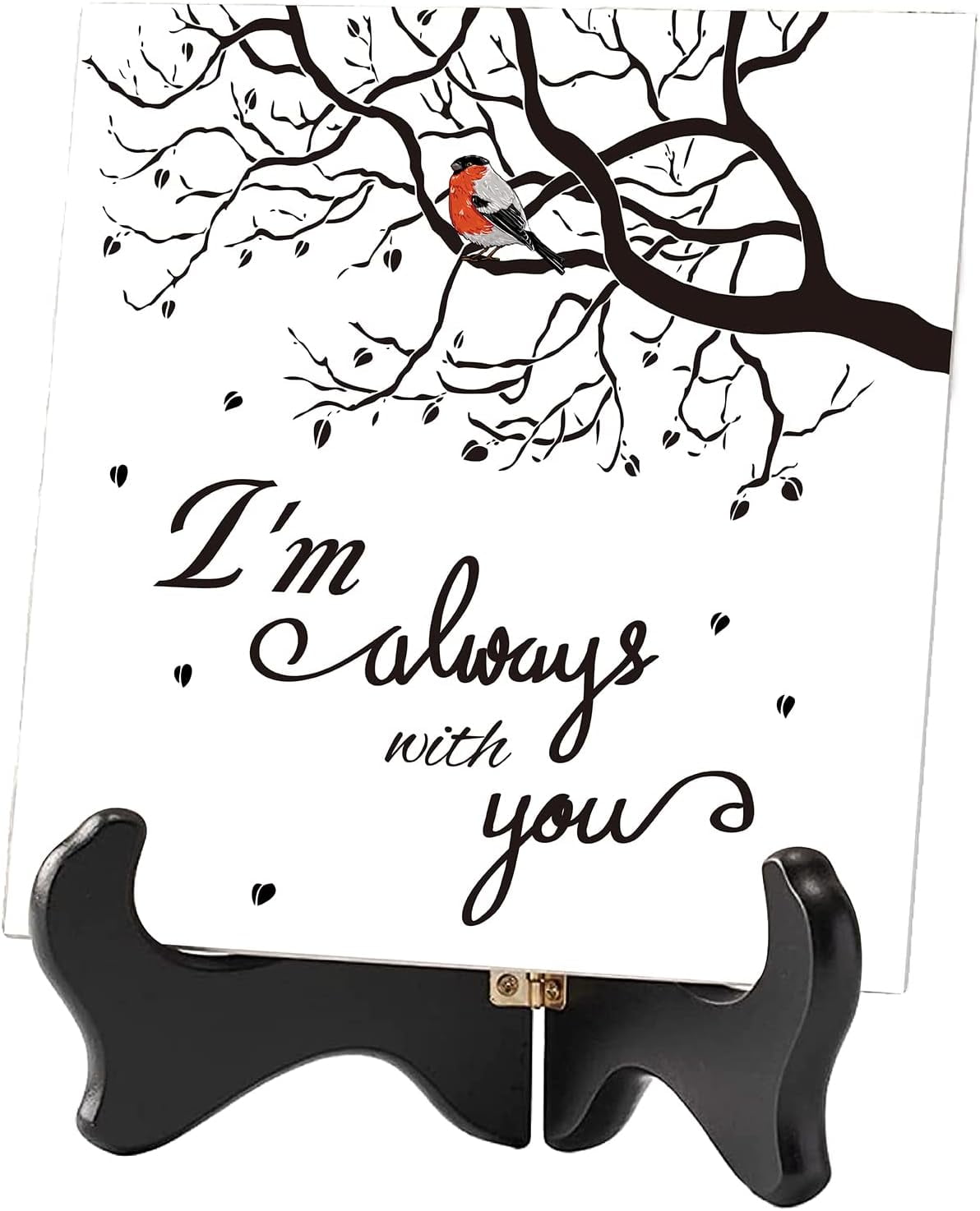 I'm Always with You Red Cardinal Bird Memorial Gifts Ceramic Tile ...