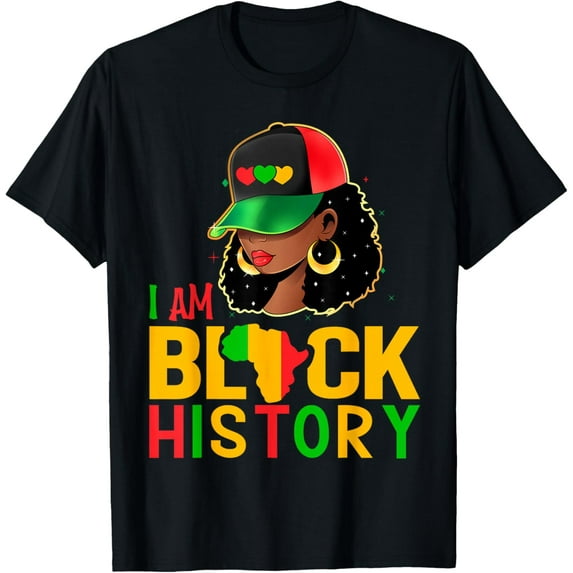 I'm Black History Month African American Women T-Shirt Tops Tee ...