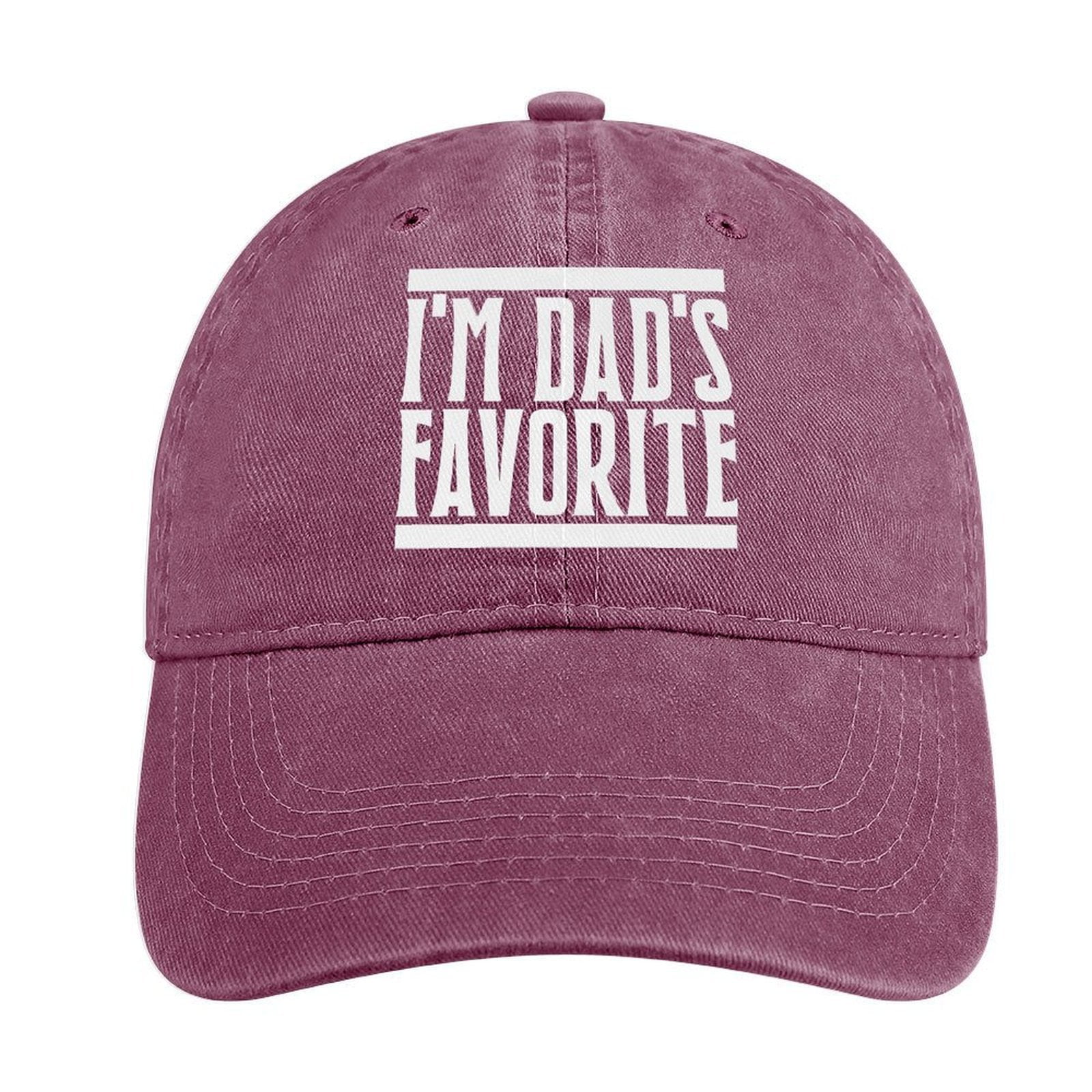 I’m Dad’s Favorite Wine Red Hat Adjustable Funny Fashion Unisex ...