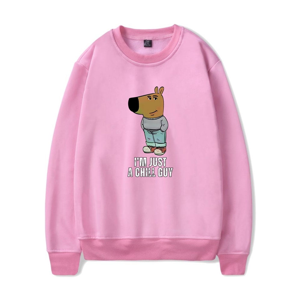 I'm Just A Chill Guy Merch Long Sleeve Crewneck Sweatshirt For Men ...