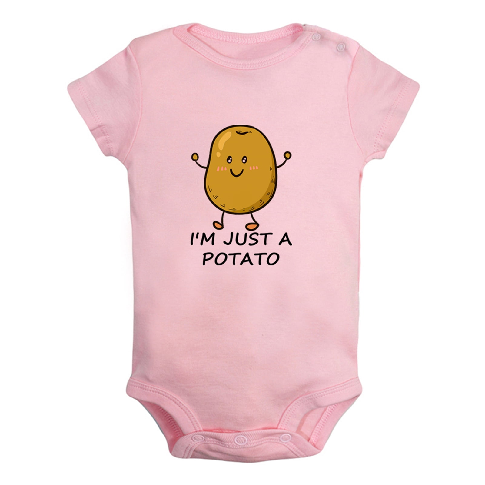 I'm Just A Potato Funny Rompers Newborn Bodysuits Infant Baby Jumpsuits ...