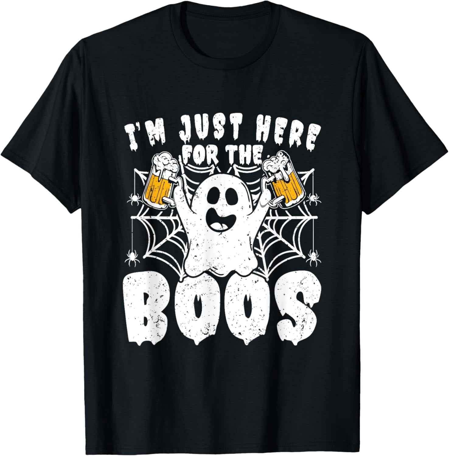 I'm Just Here For The Boos Funny Halloween T-Shirt - Walmart.com