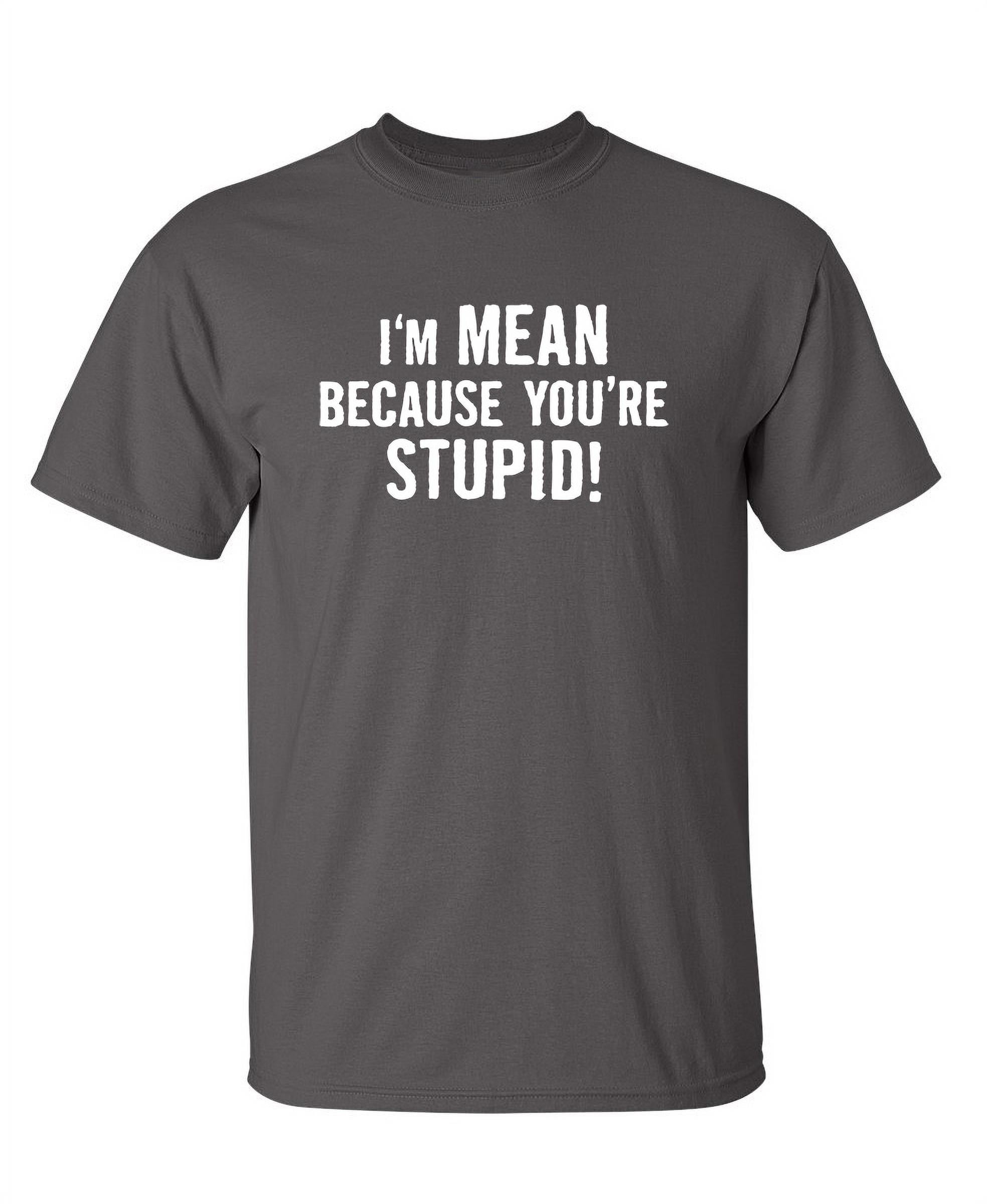 I m Mean Because You re Stupid Sarcastic Humor Graphic Novelty Funny i-m-mean-because-you-re-stupid-sarcastic-humor-graphic-novelty-funny