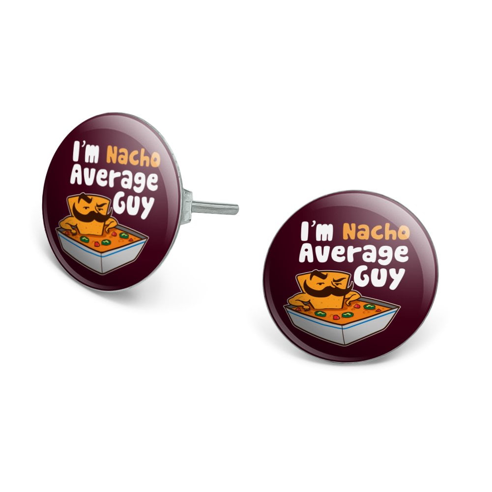 I'm Nacho Average Guy Chip with Mustache Funny Novelty Silver Plated ...