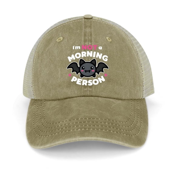 I’m Not A Morning Person Khaki Hat Adjustable Funny Fashion Unisex ...