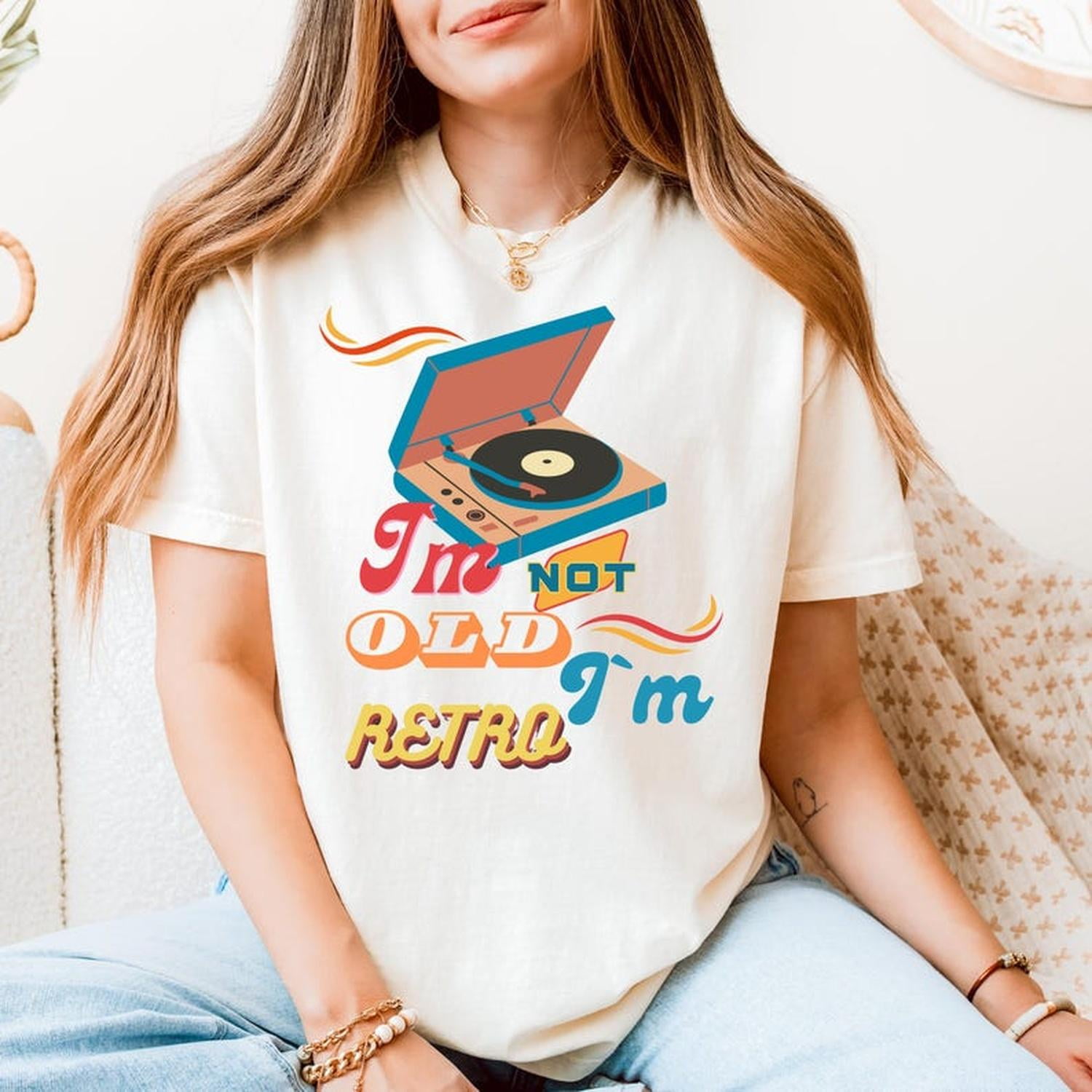 I'm Not Old I'm Retro Birthday Shirt, Funny Birthday Shirt, Retro Music ...