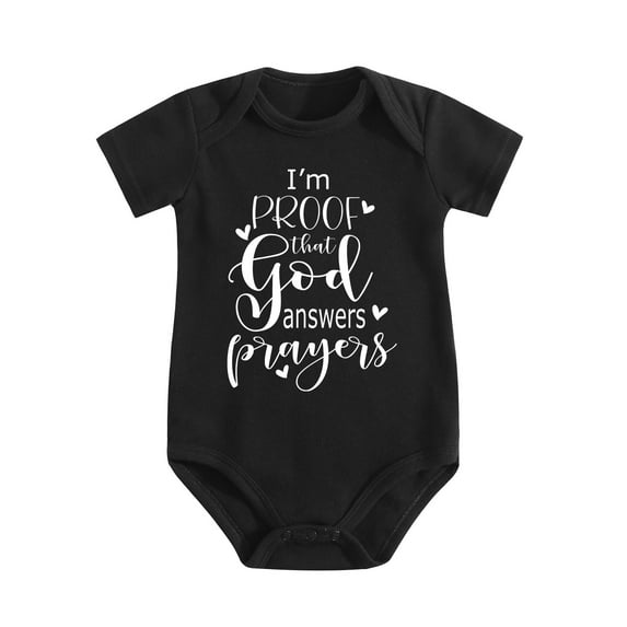 I'm Proof That God Answers Prayers Baby Bodysuit Cute Newborn Boy Funny ...