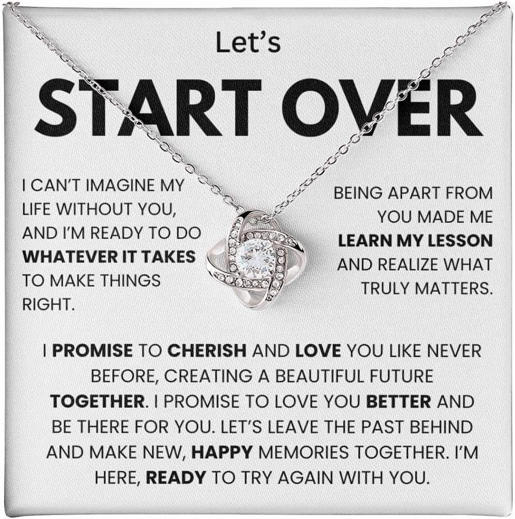 I'm Sorry Necklace for Her – Apology & Forgiveness Gift with Heartfelt ...