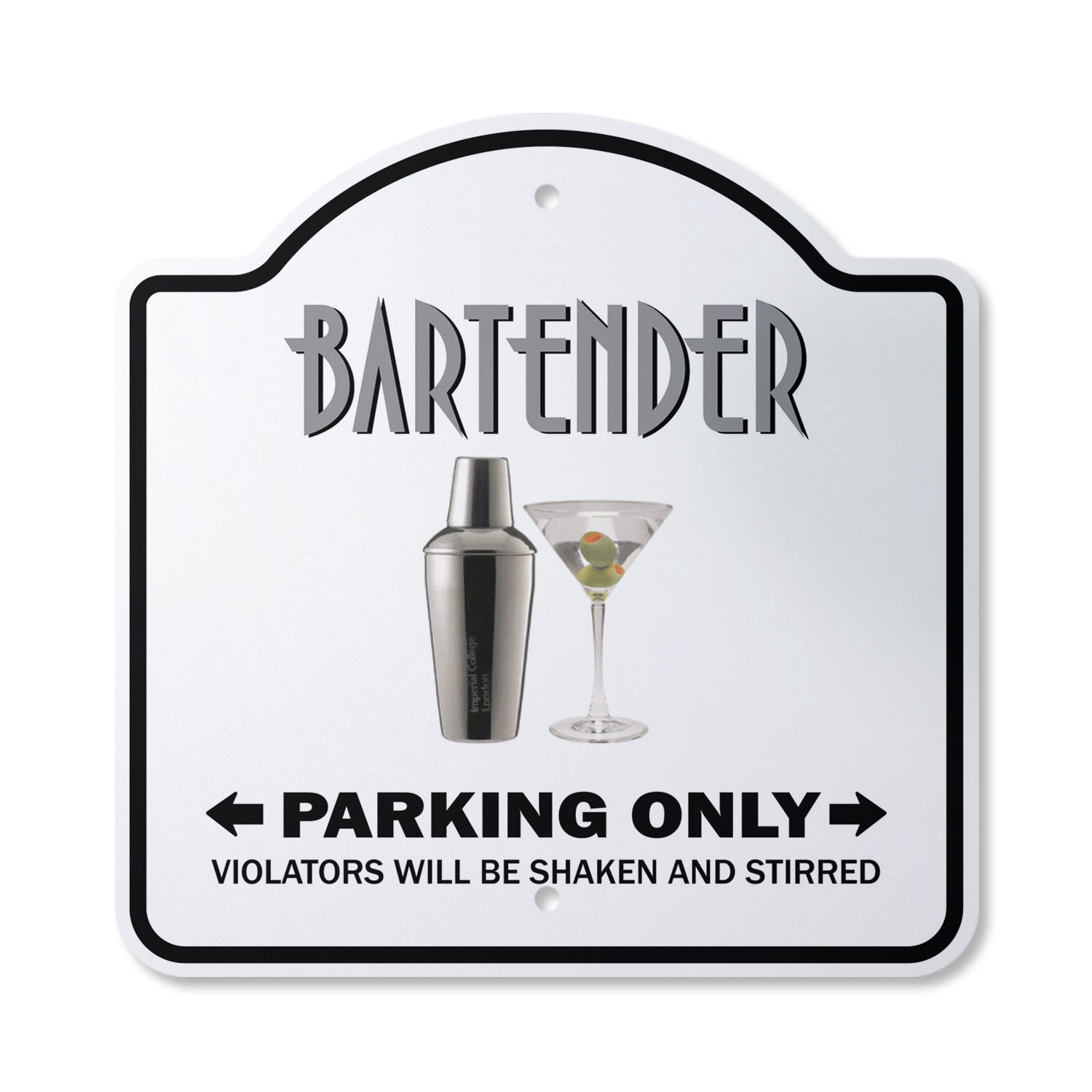 I'm The Bartender 14" X 14" Sign | Indoor/Outdoor Plastic | SignMission ...