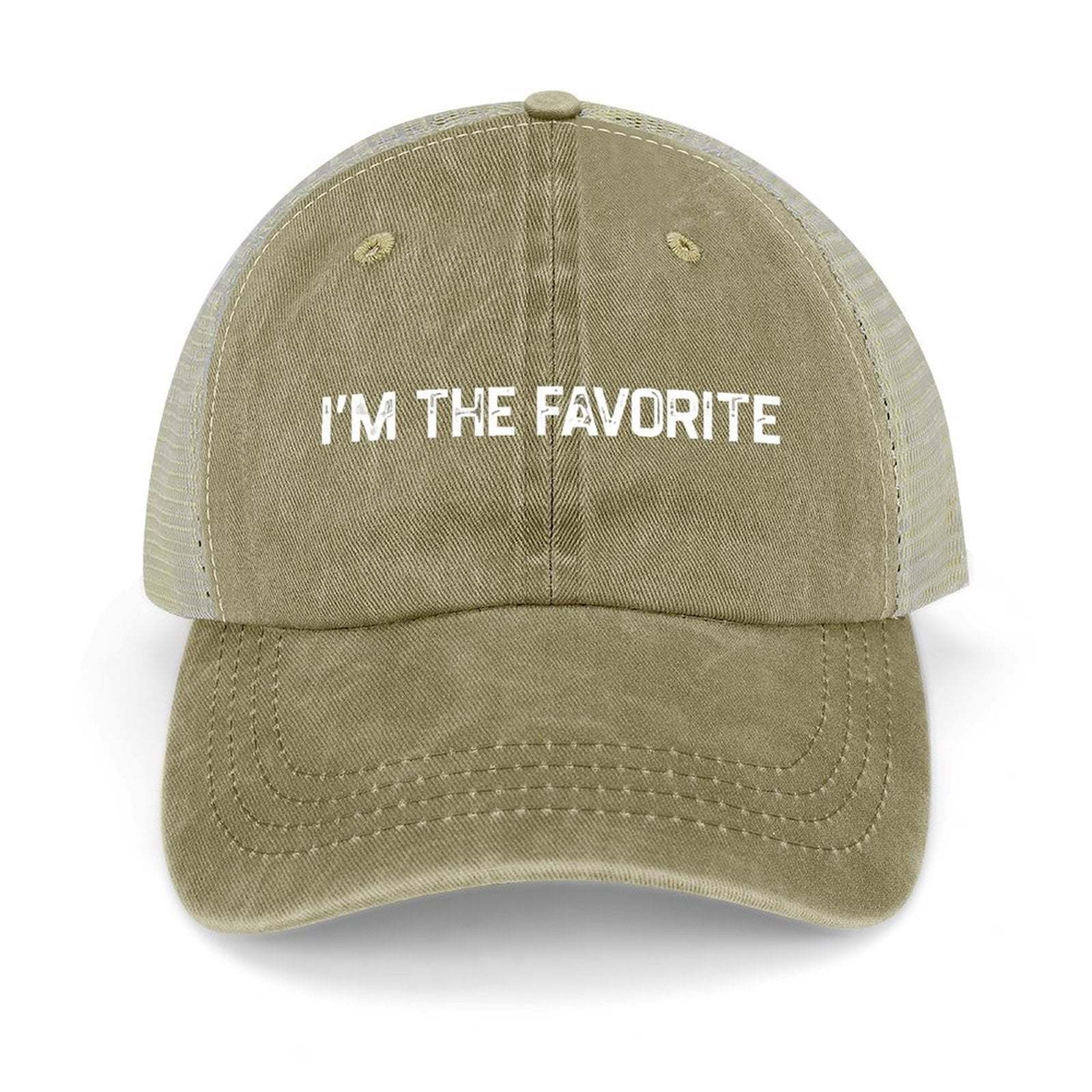 I’m The Favorite Khaki Hat Adjustable Funny Fashion Unisex Baseball Cap ...