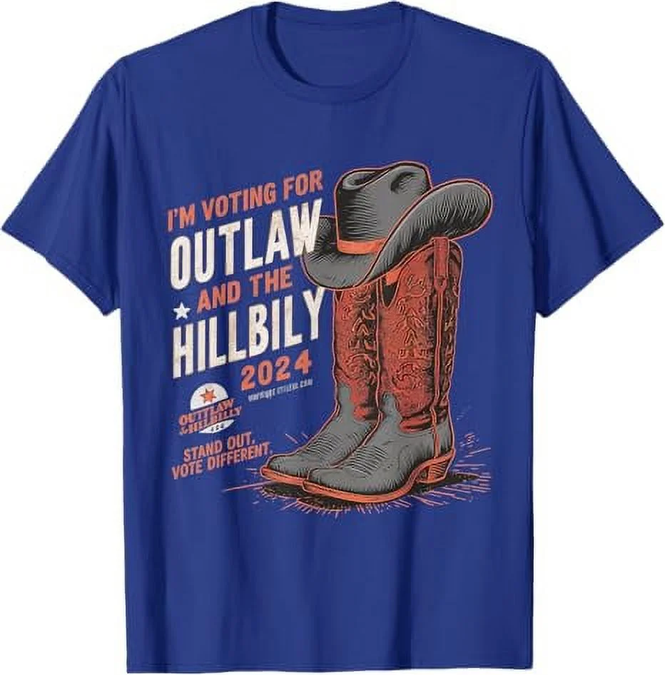 I’m Voting For The Outlaw And The Hillbilly Cowboy Shirt - Walmart.com