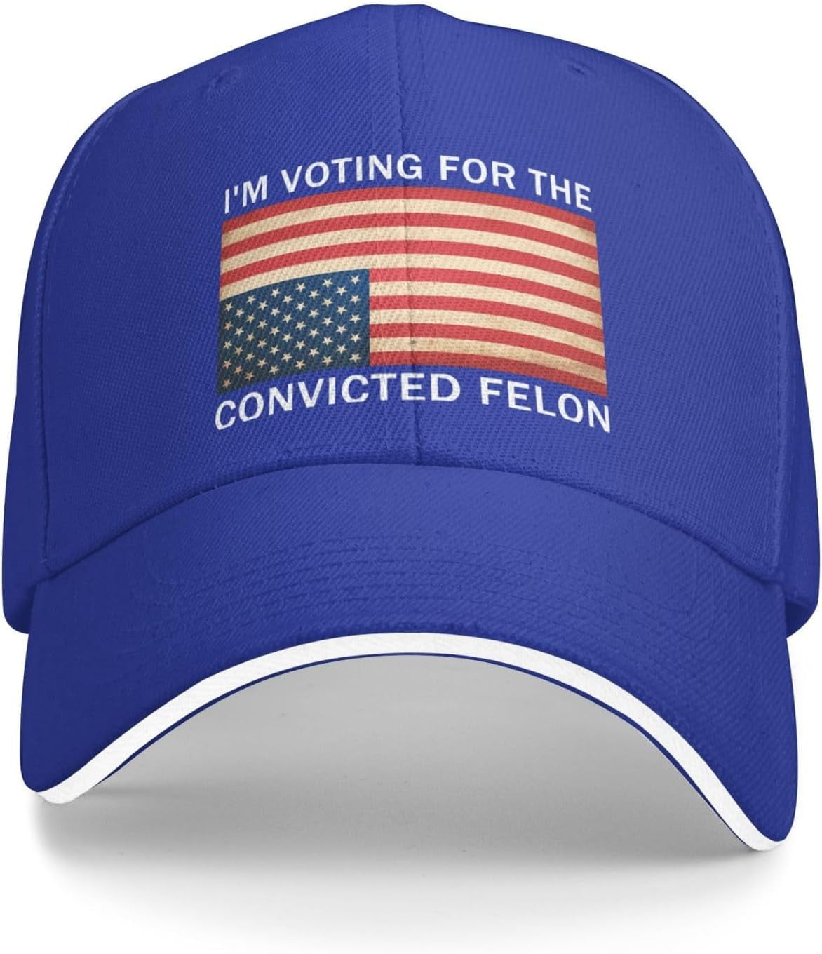 I'm Voting for The Convicted Felons Hat Men Dad Hats Funny Caps ...