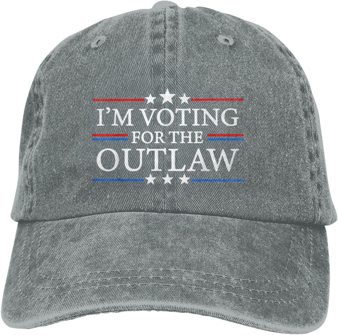 I'm Voting for The Outlaw 2024 Baseball Hat Denim Caps Men Women ...