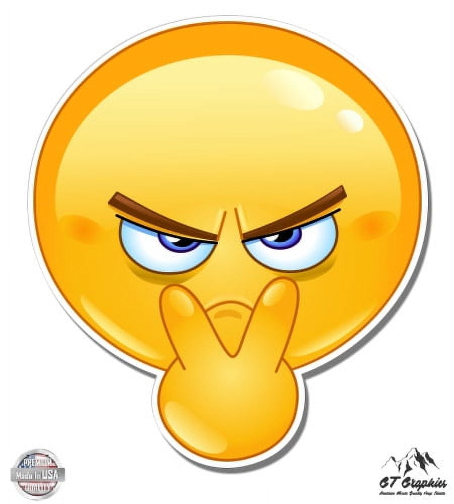 I'm Watching You Emoji - 12" Vinyl Sticker Waterproof Decal - Walmart.com