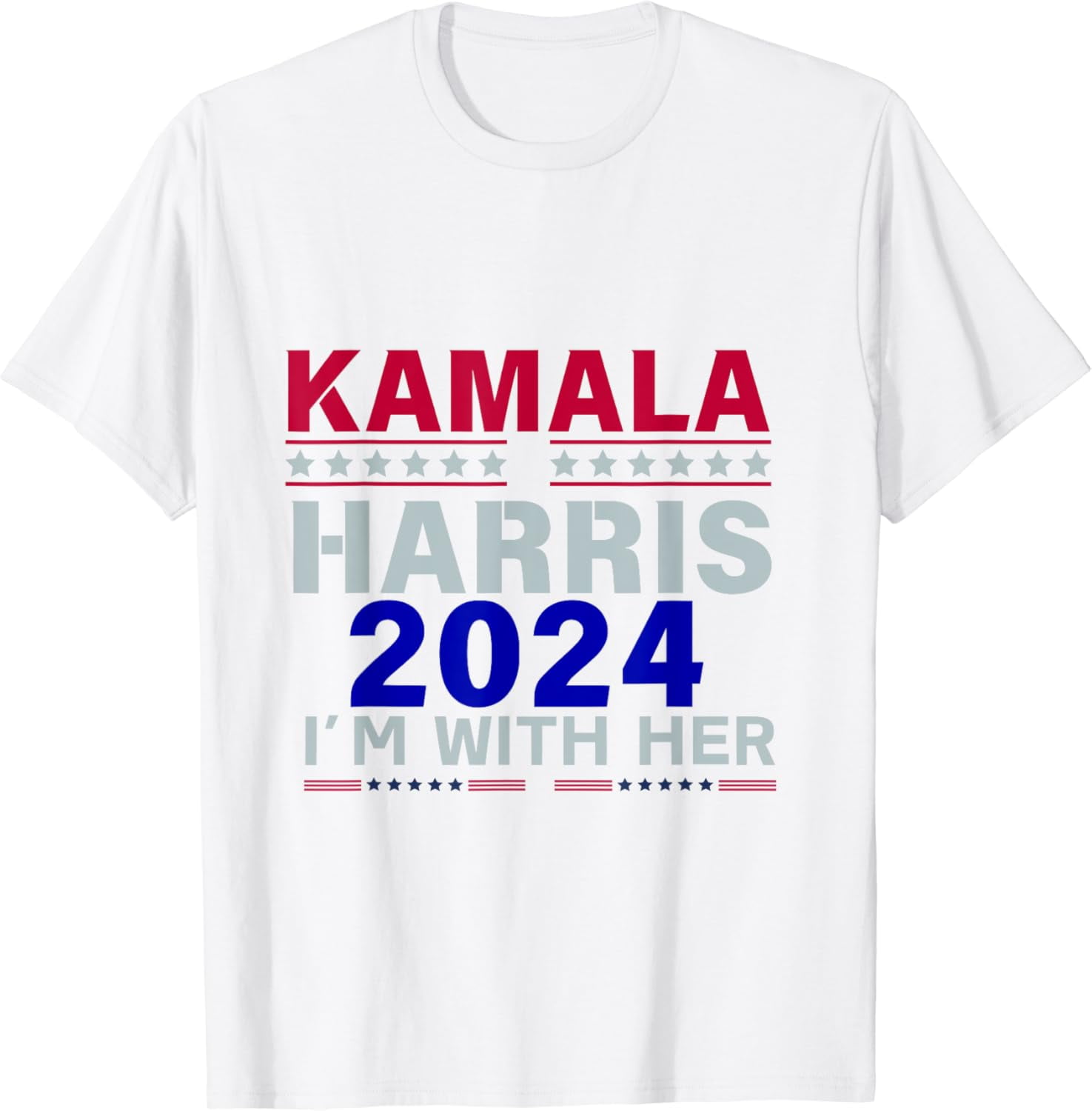 I'm With Her Kamala Vote For 2024 President Kamala-Harris T-Shirt ...