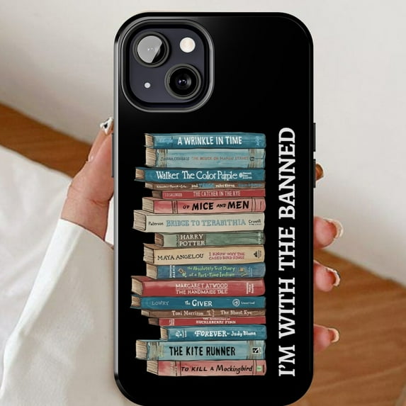 "I'm With The Banned Books" Book Nerd Booklover Writer Phone Case 11 12 ...