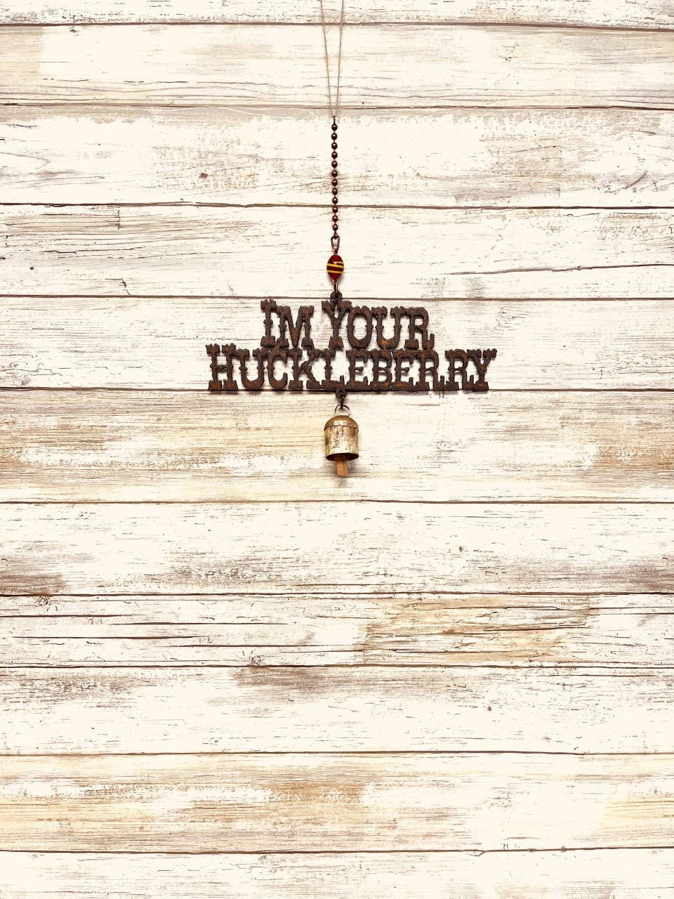 I'm Your Huckleberry Bell Garden Western Chime - Walmart.com