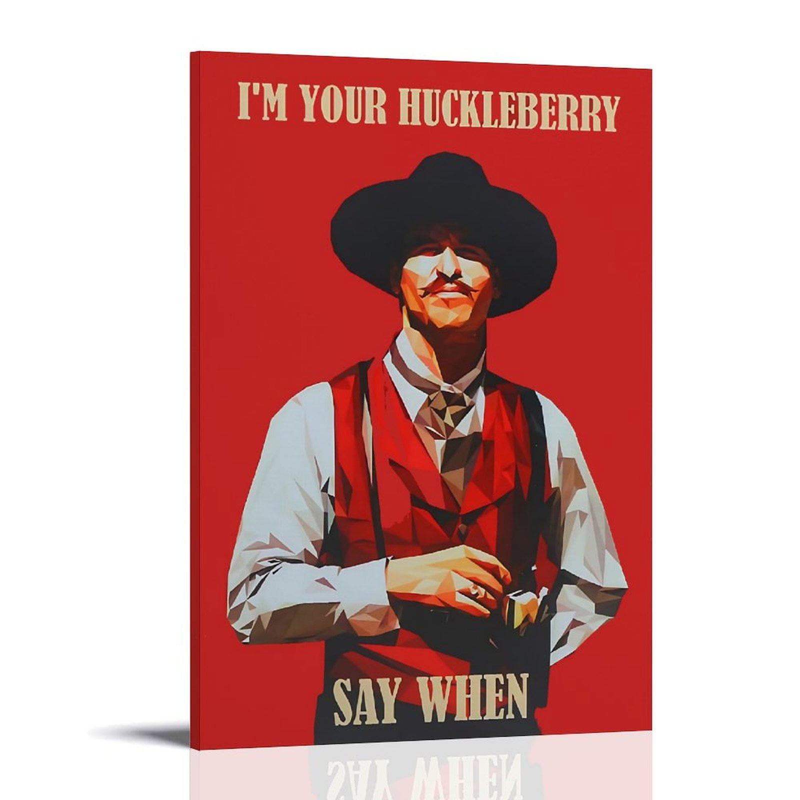 I'm Your Huckleberry Painting Vintage Poster Picture Print Wall Art ...