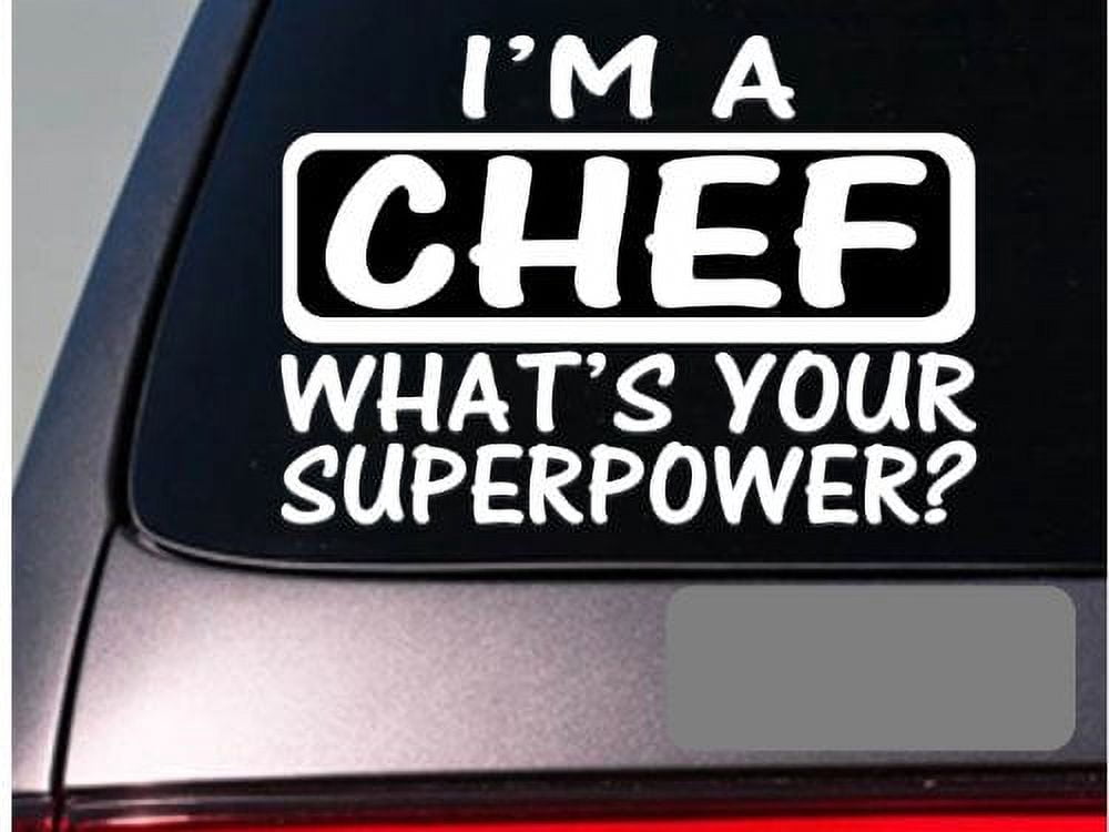 I'm a chef sticker decal *E161* cook knives steak cookware - Walmart.com