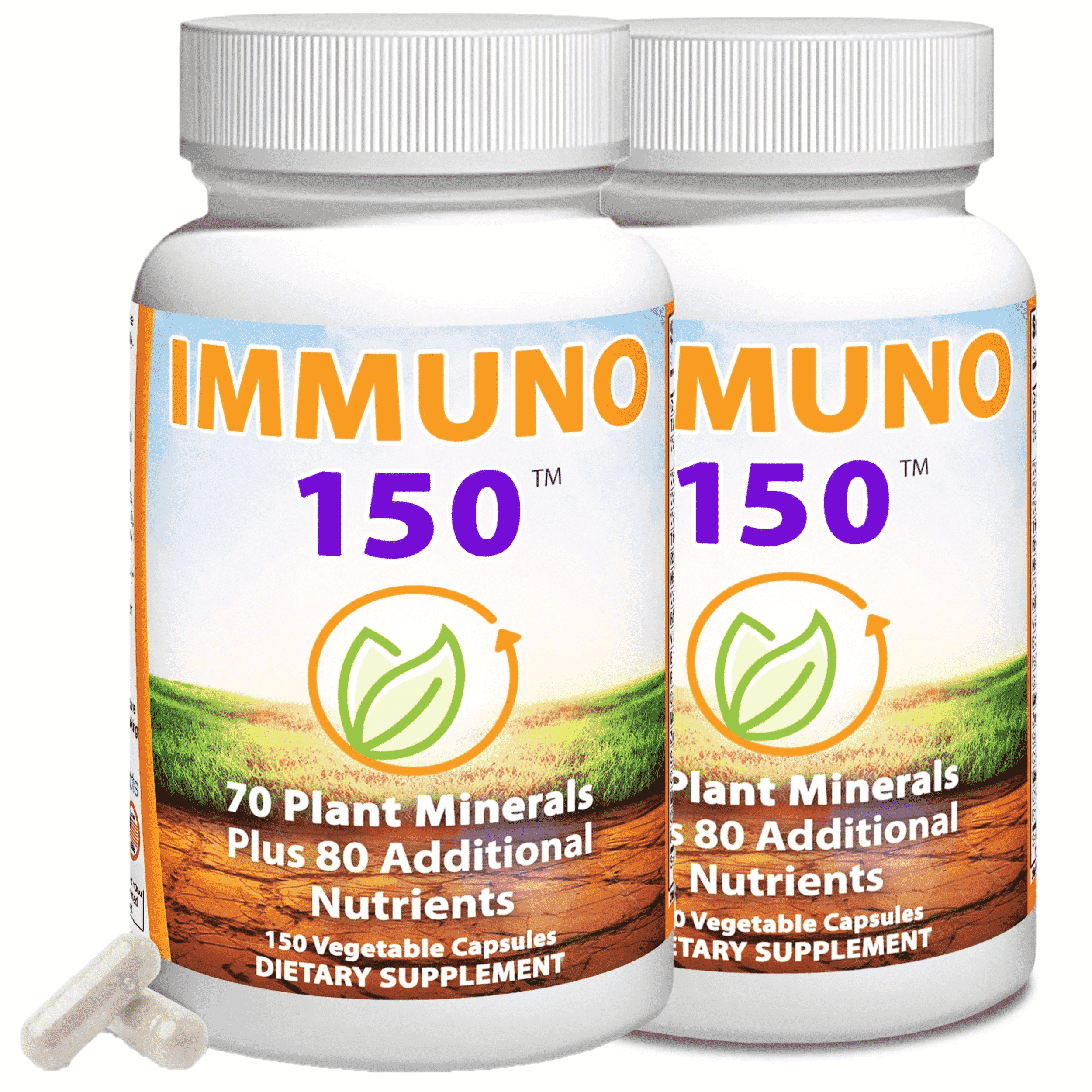 I‘mmuno150 Immune_Support_Supplement,_150_Vegetable_Capsules_-_Immunity ...