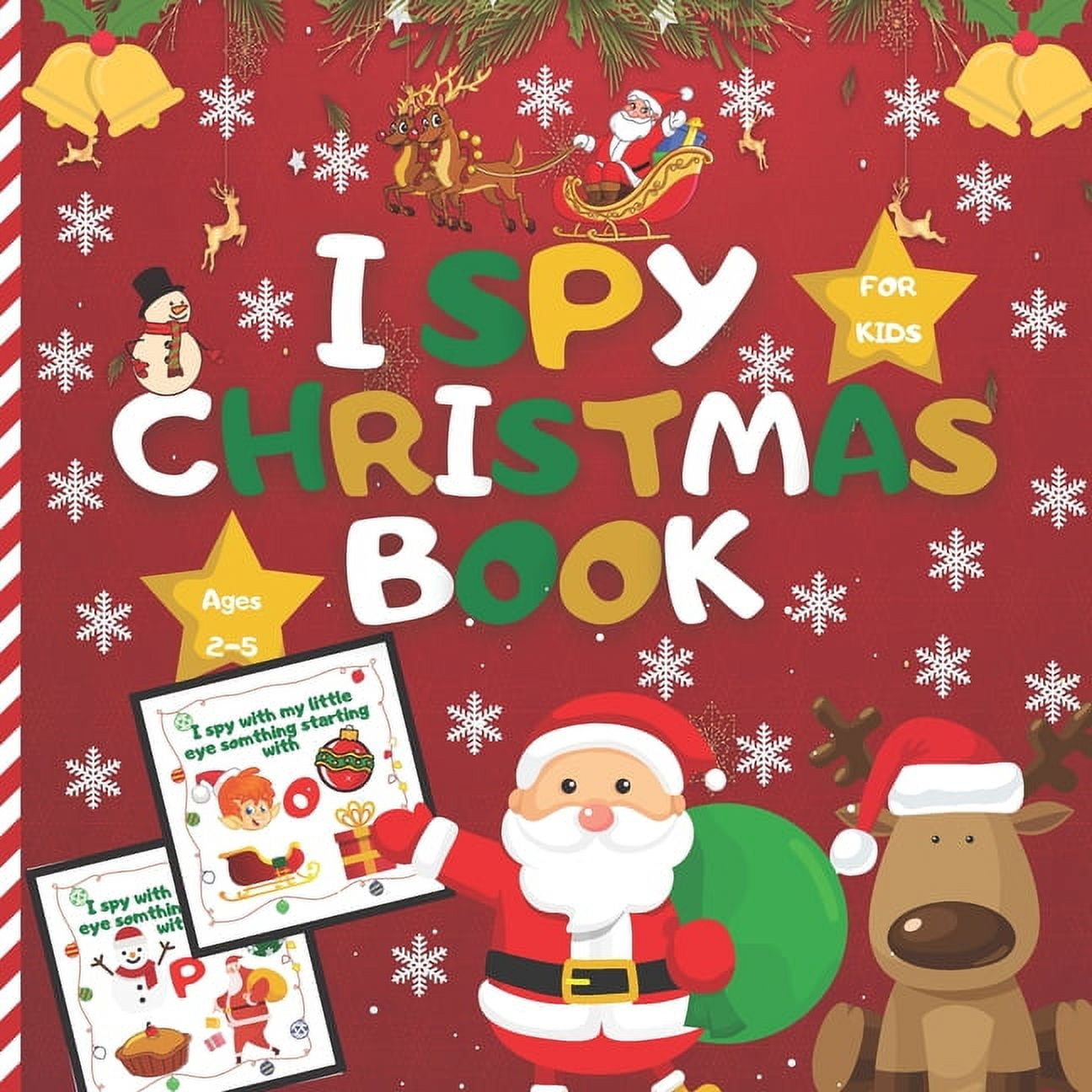 I spy christmas book For Kids Ages 2-5: A Fun Learning And Guessing ...