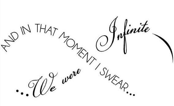 I swear we were infinite Love Wall Lettering Words Decal Vinyl Quote ...