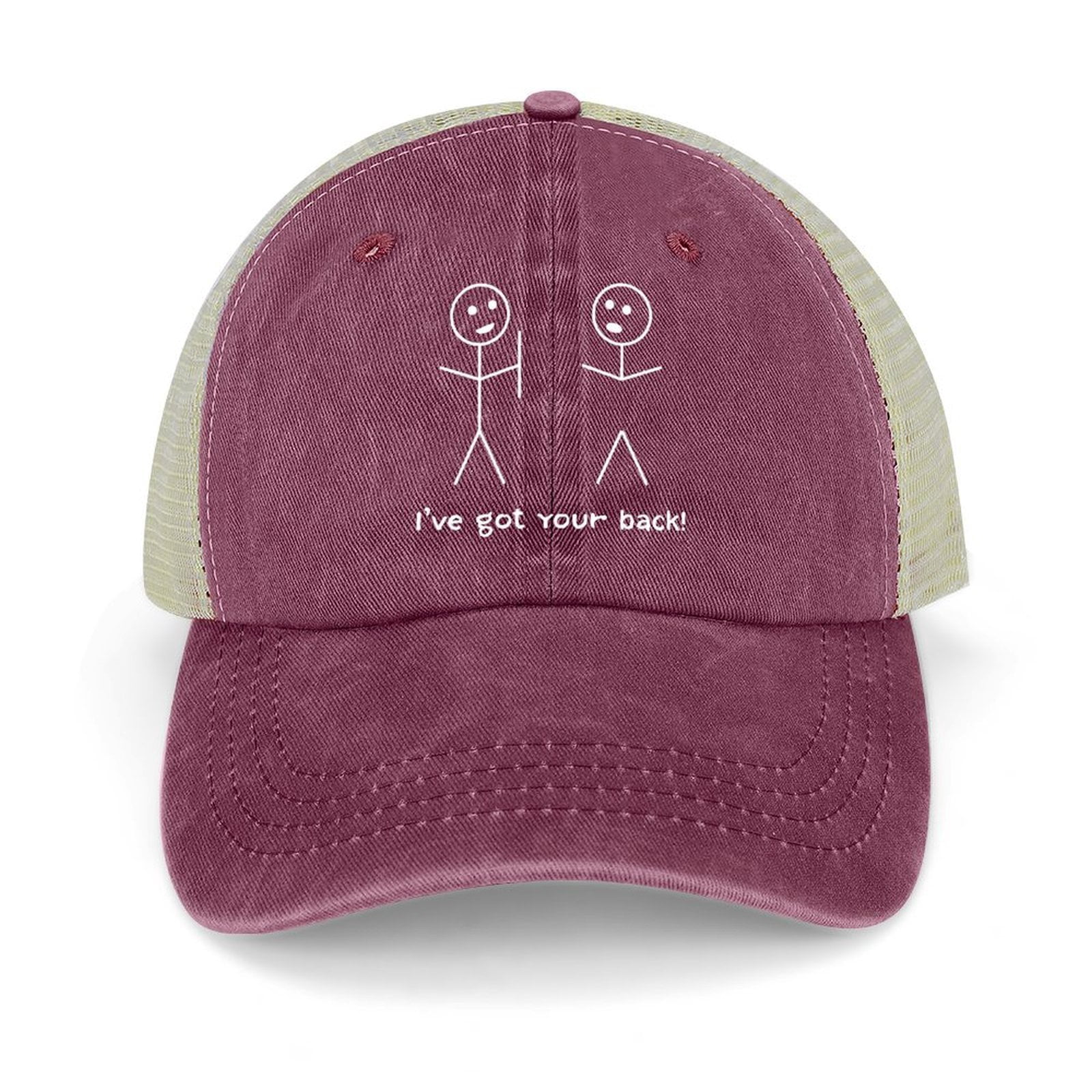 I’ve Got Your Back Wine Red Hat Adjustable Funny Fashion Unisex ...