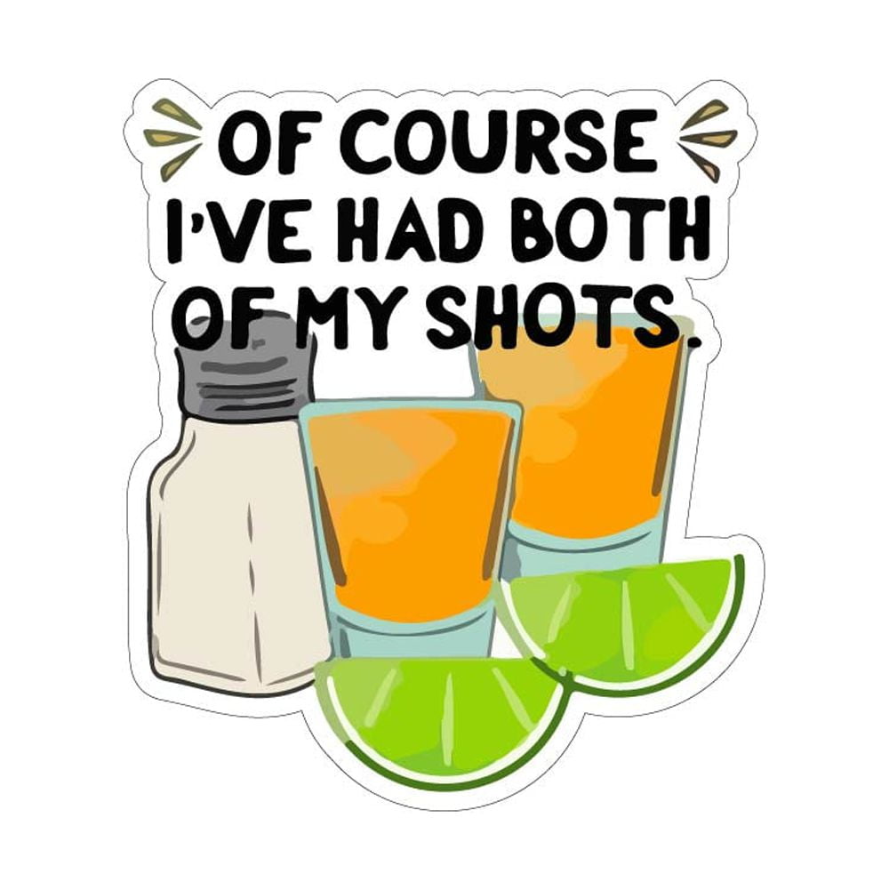 I've Had Both My Shots Vinyl Sticker Decal (4" x 3.5") | Peel & Stick ...