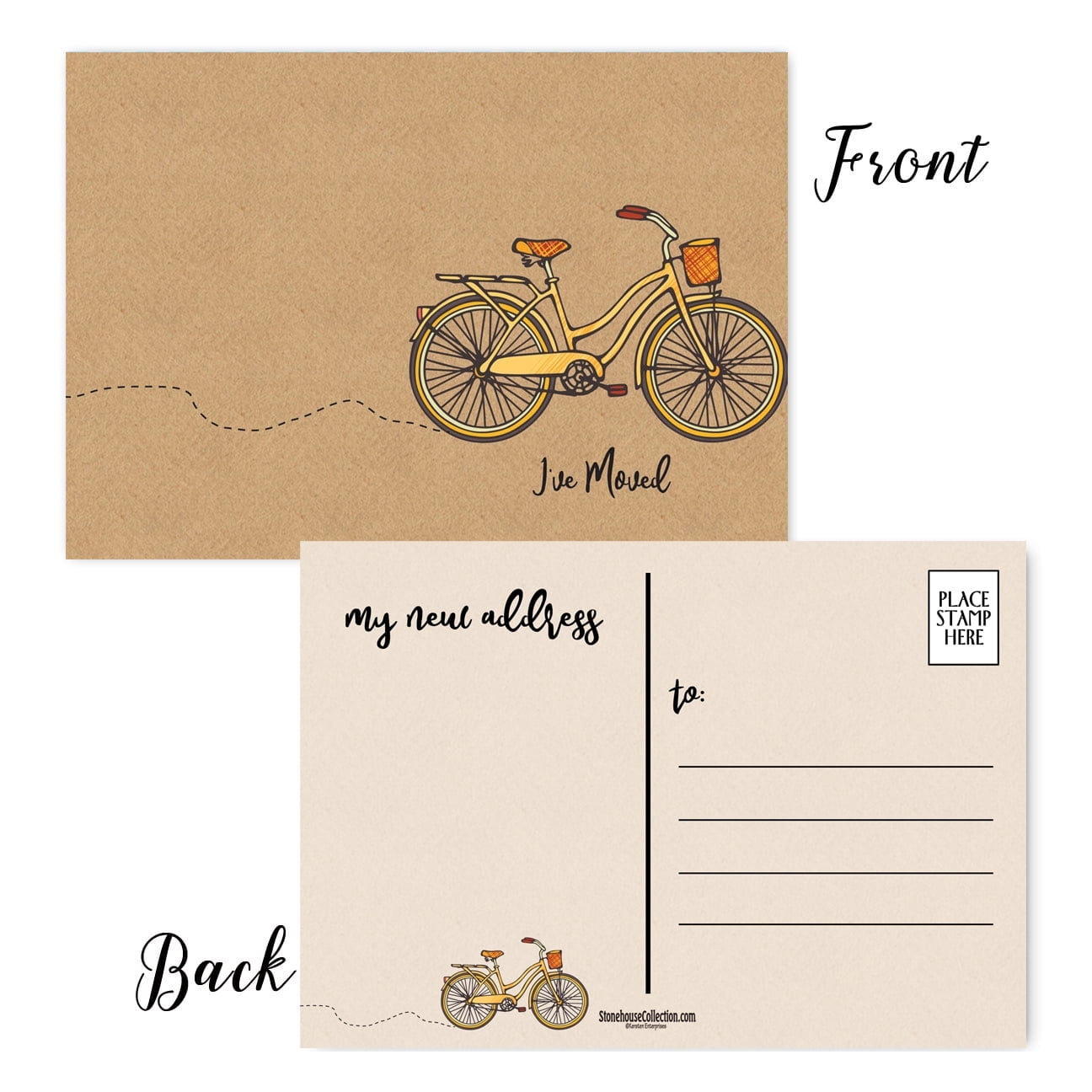 I've Moved Postcards - 40 New Address Cards - 4 x 6 Moving Announcement ...