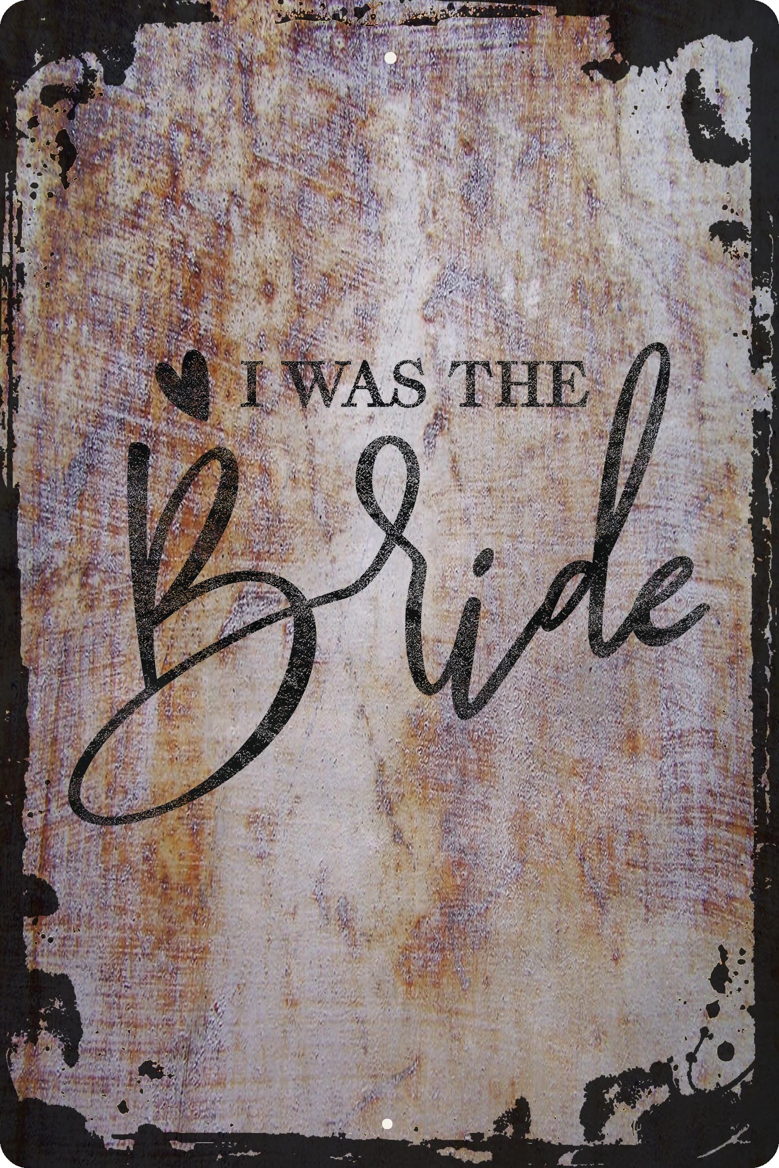 I was the bride married heart love newlywed wedding relationship Beige ...