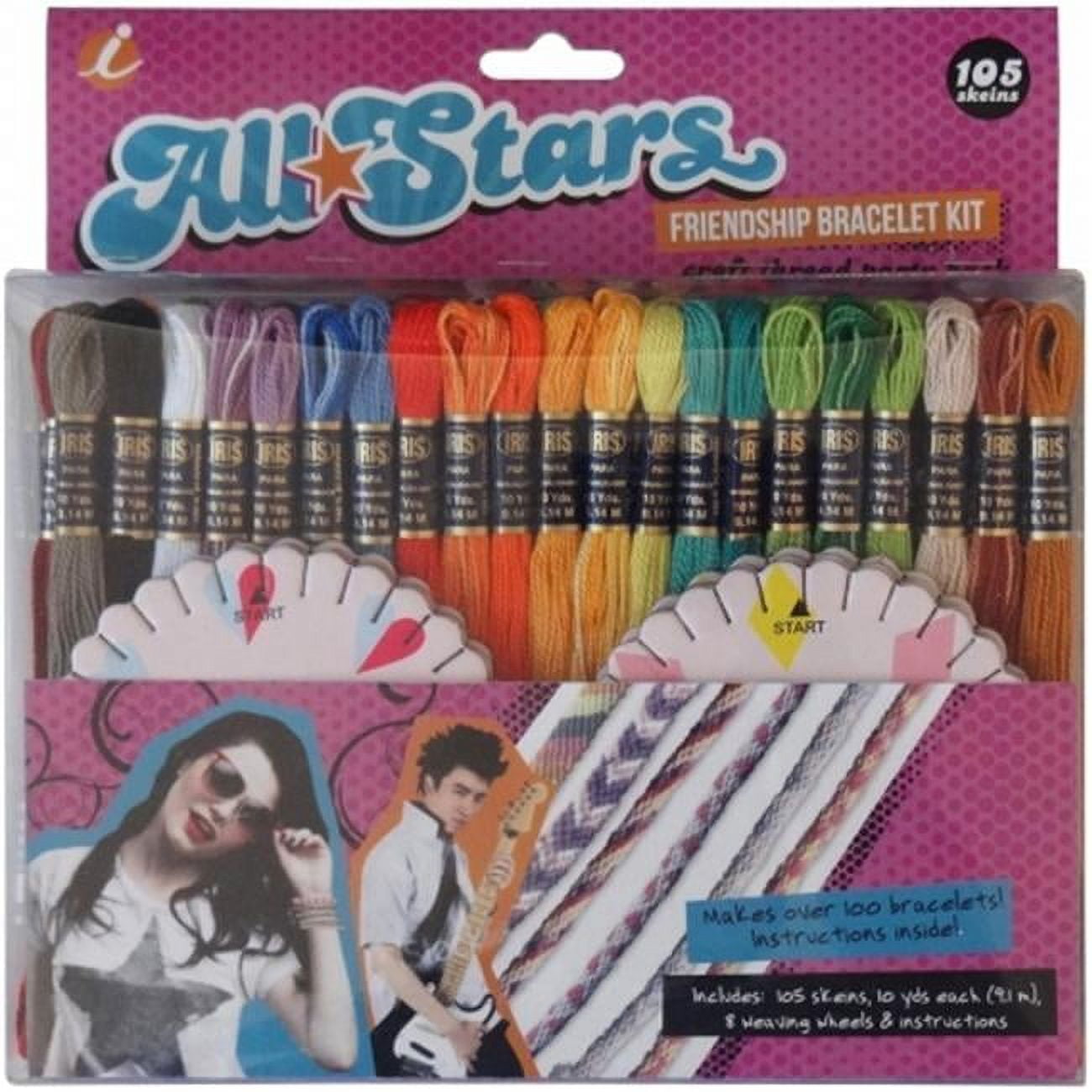 I1403 All Stars Friendship Bracelet Thread Party Pack Kit - Walmart.com