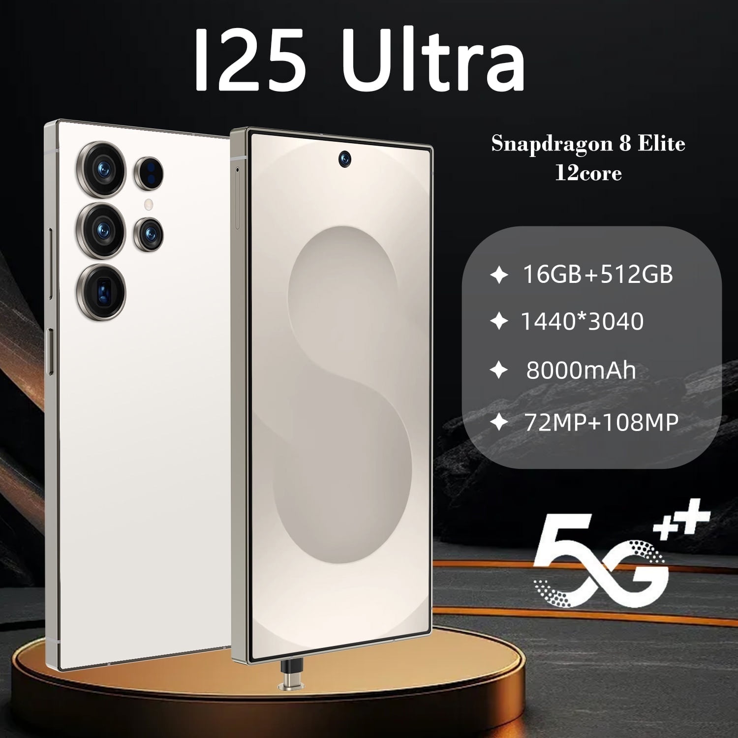 I25 Ultra 5G Unlocked Smartphone, 6.9" HD Screen, 16GB+512GB Android 14 ...