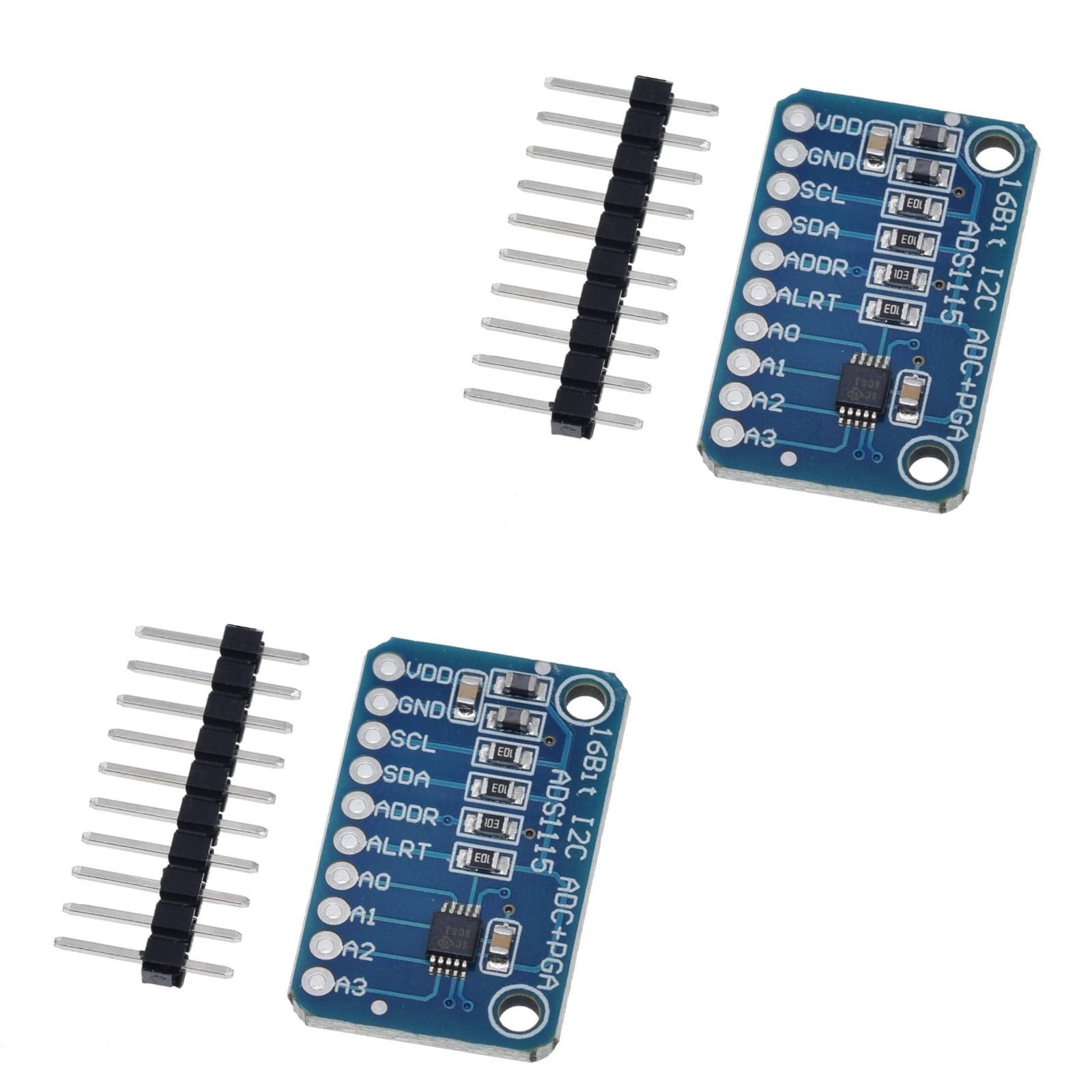 I2C IIC Analog to Digital Adapter 4 Channel 16 Bit Module Adapter ...