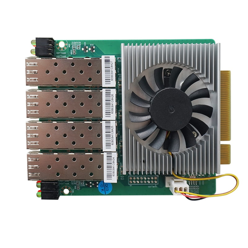 I350 Gigabit Fiber Optic Network Card Template 4SFP Interface, 8XPCI-E ...