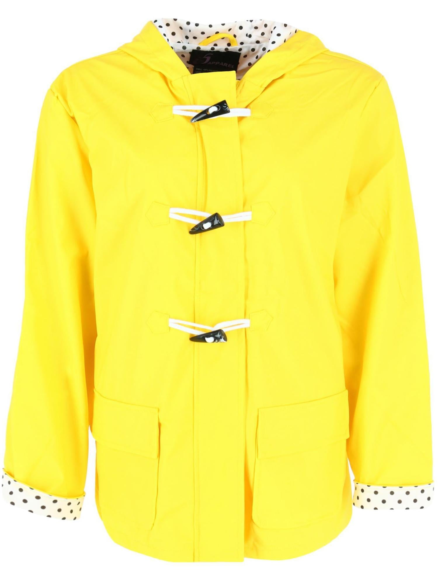 I5 Apparel Hooded Rain Slicker Jacket with Toggle (Women) - Walmart.com