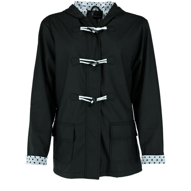 I5 Apparel Hooded Rain Slicker Jacket with Toggle (Women) - Walmart.com