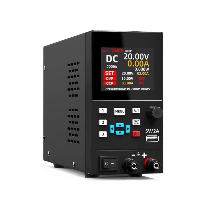 I8 Programmable DC Voltage Regulator Adjustable DC Voltage Regulator Encoder Knob With Storage ...